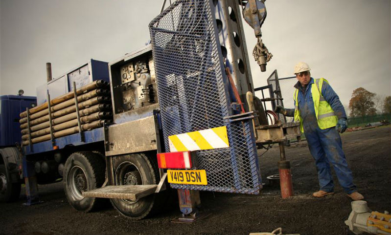 New Borehole Drilling Video - 50 Metres Deep into Sandstone Geology ...